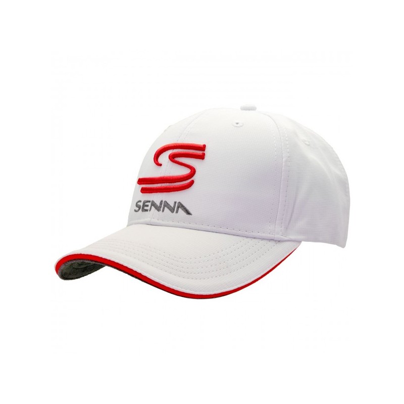 Ayrton Senna Cap Double S White - f1gp.gr